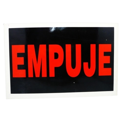 Letrero Empuje – Gran Morrison