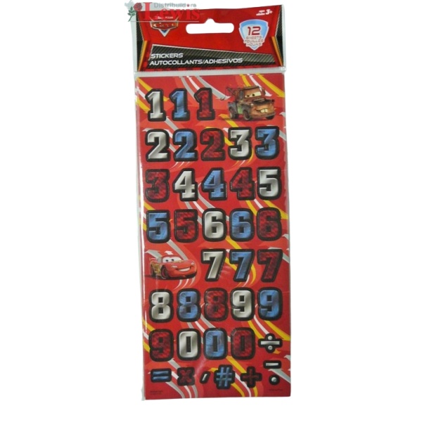 Calcomania Cars Pqte.12 Hojas – Gran Morrison