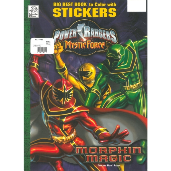 Libro Color Power Ranger – Gran Morrison