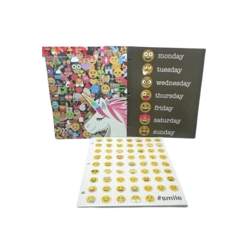 Cartapacio Emoji Plastico 2 Bolsillo – Gran Morrison