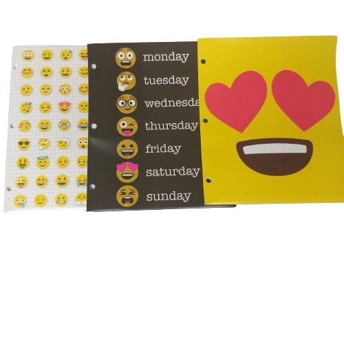 Cartapacio Plastico 2 Bolsillos Emoji – Gran Morrison