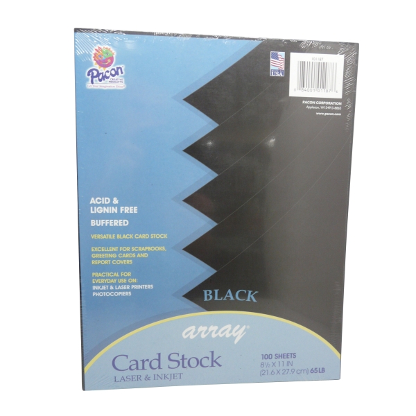 Papel 65Lb.Paquete 100 Negro – Gran Morrison