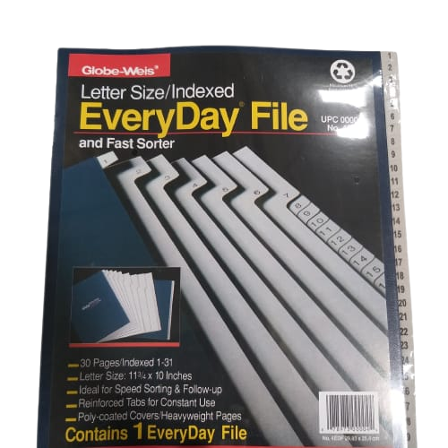 Cartapacio Plastico Numerado – Gran Morrison