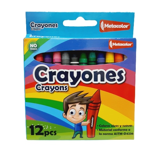 Crayon 12 Color Metacolor – Gran Morrison