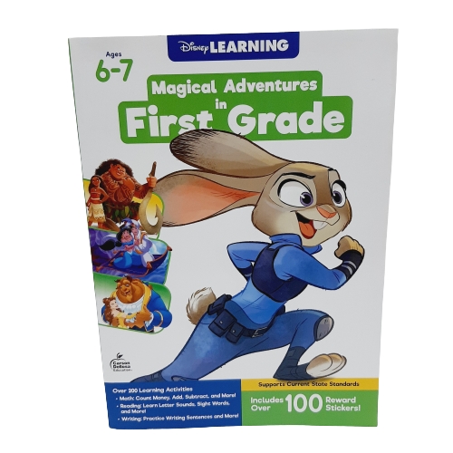 Libro First Grade Disney Con 100 Stickers 6-7 Ages – Gran Morrison