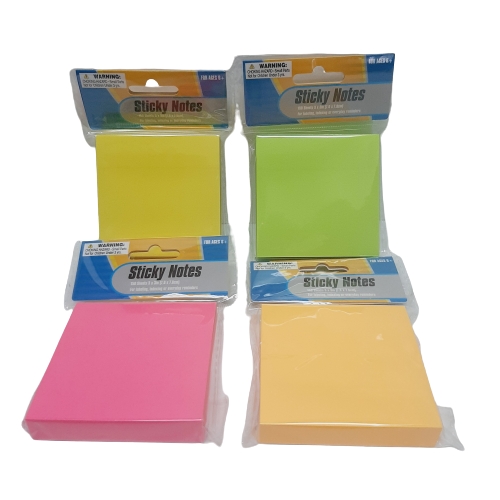 Notas Adhesivas Neon 4 ColoresSurtido Paquete 150 Hojas 3X3″ – Gran ...