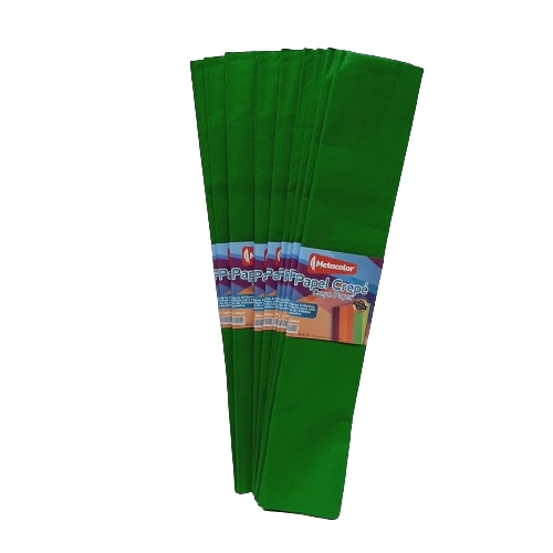 Papel Crespon Verde Med C/U 80-13Verde Mediano 50X200Cm – Gran Morrison