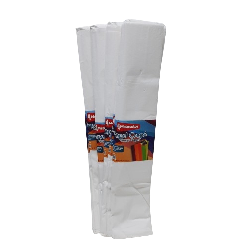 Papel Crespon Blanco C/U 80-20Blanco 50X200Cm – Gran Morrison