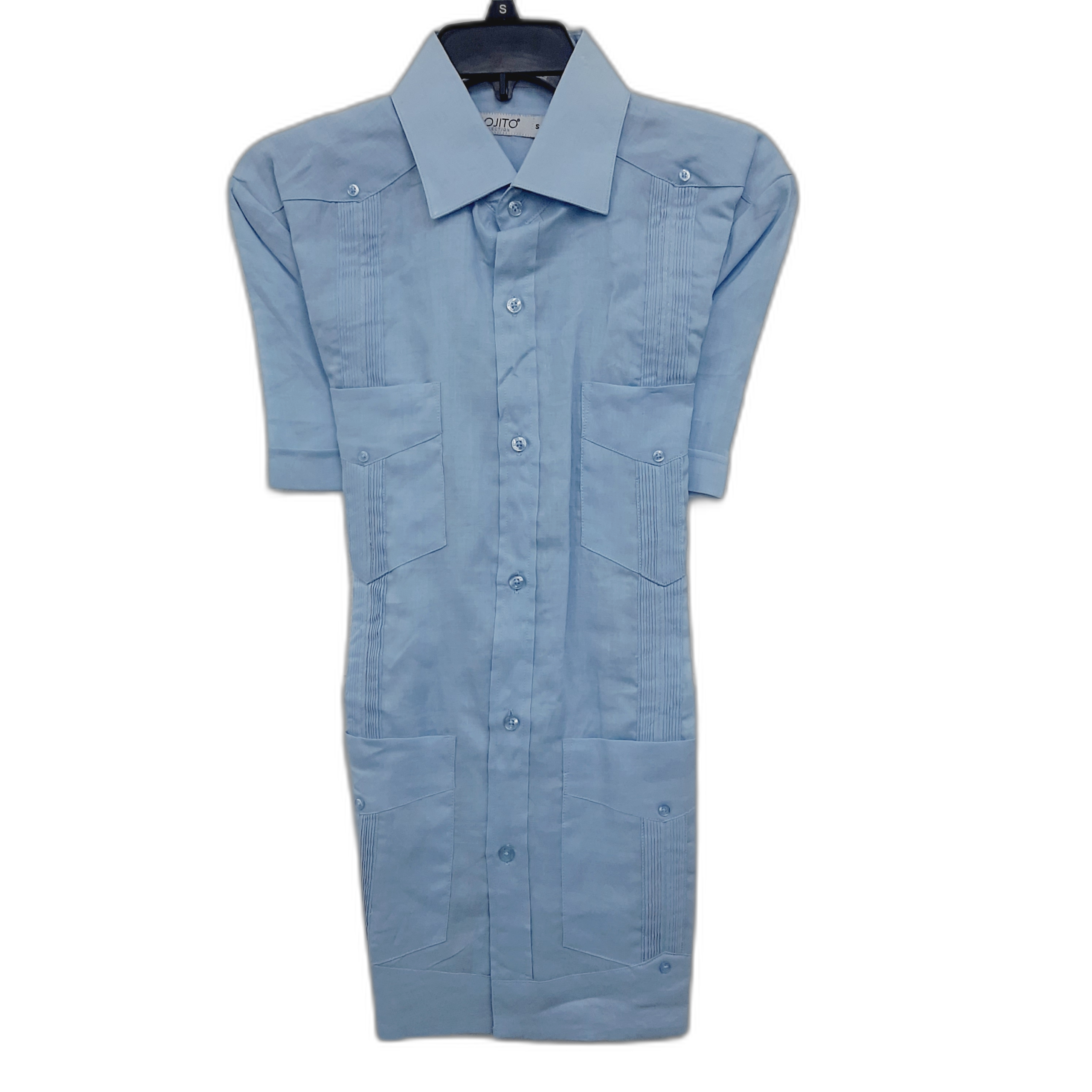 Guayabera Manga Corta De Caballero Mojito Lt.Blue – Gran Morrison