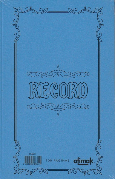 Libro Record 100 páginas – Gran Morrison