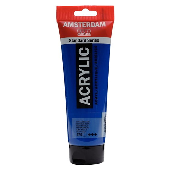 Standard Series Colores Acrílicos Tubo 250 ml Azul Ftalo 570 – Gran ...