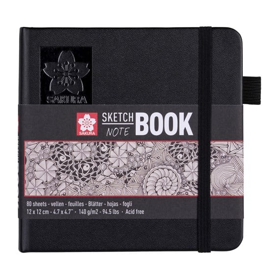sketch/note book 12x12cm 80 pages crème white paper 140g – Gran Morrison